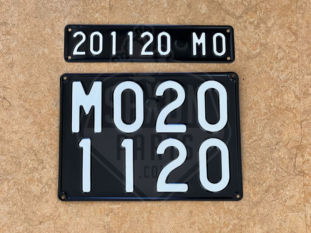 Vintage Italian registration plates – SaxonParts